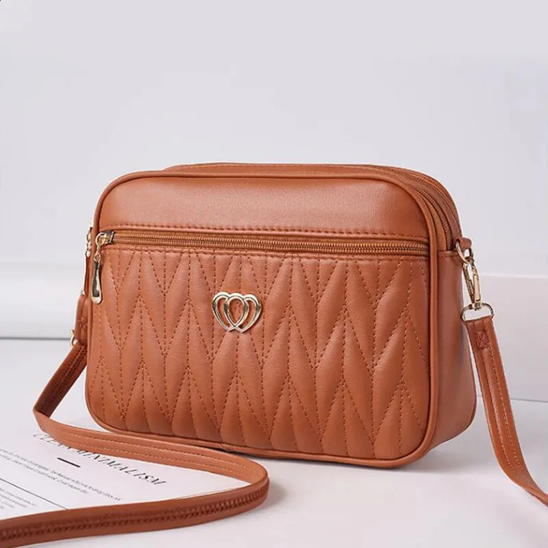 DHgate.com:Diamond Shaped Crossbody Bag with 3 Zippers - Large Capacity ...
