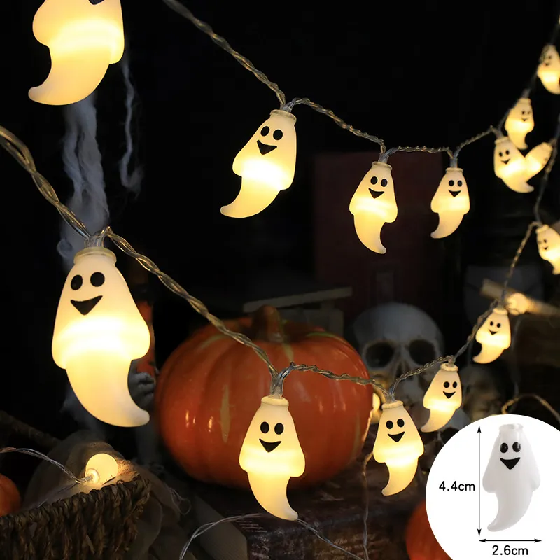 Spooky Fun! 10 LED Halloween Pumpkin Lantern String Lights - 4.92ft ...
