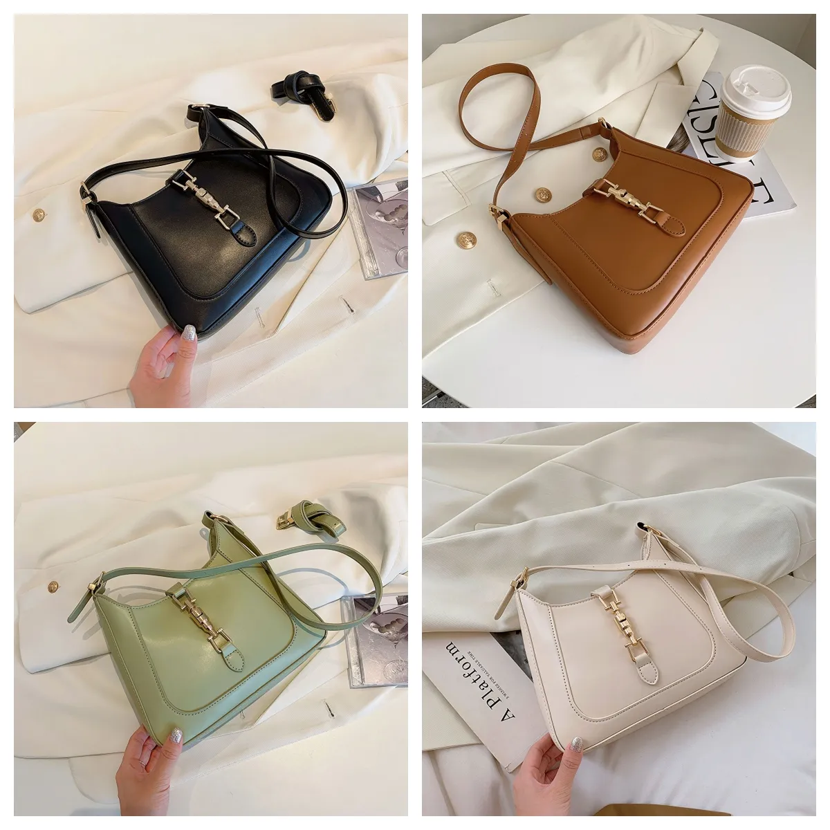 Luxury Designer Purses: Stylish Leather Shoulder Crossbody Bag ...