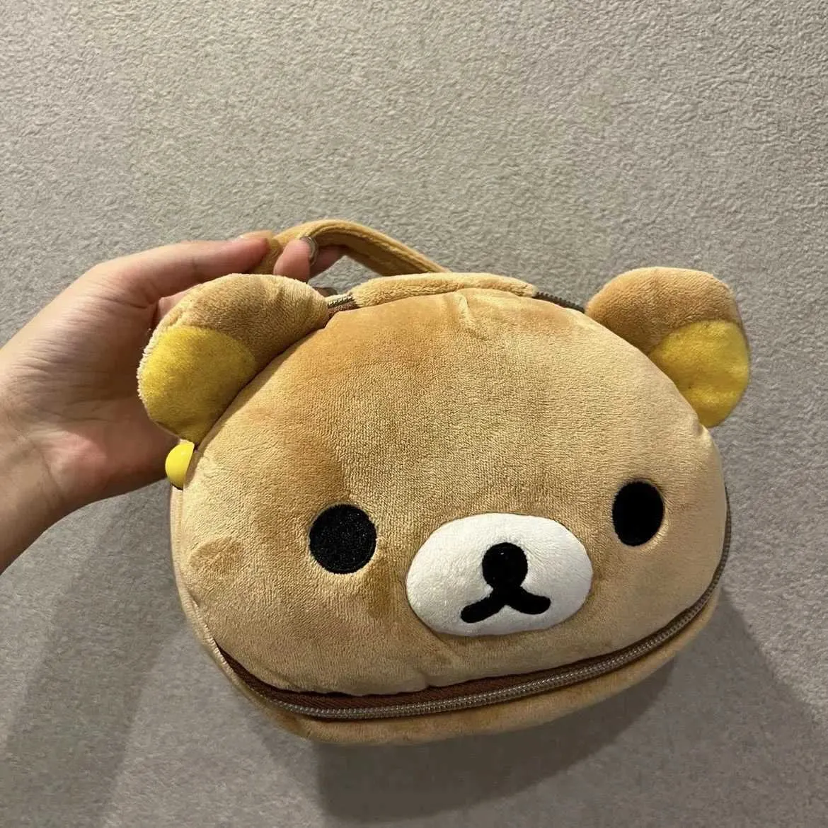 New Kawaii Cute Rilakkuma Face Bag Plush Oval Three... From Fashion ...