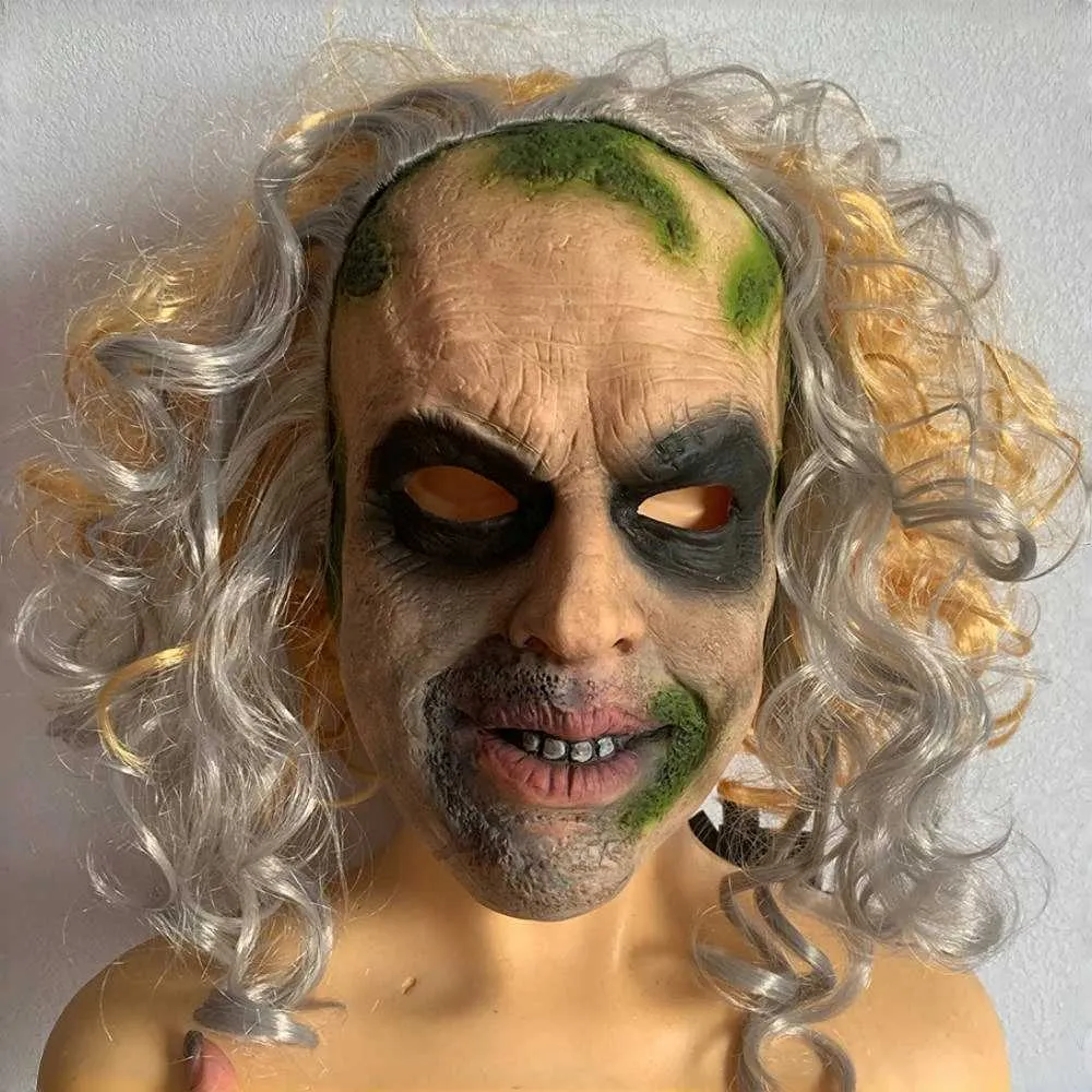 GiftsXJ240905 Horror Mage Mask Full Face Latex Cosplay Mask For ...