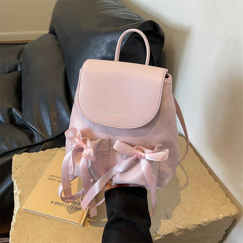 Cute Bow Backpack for Women - Stylish Large Capacity School Bag ...