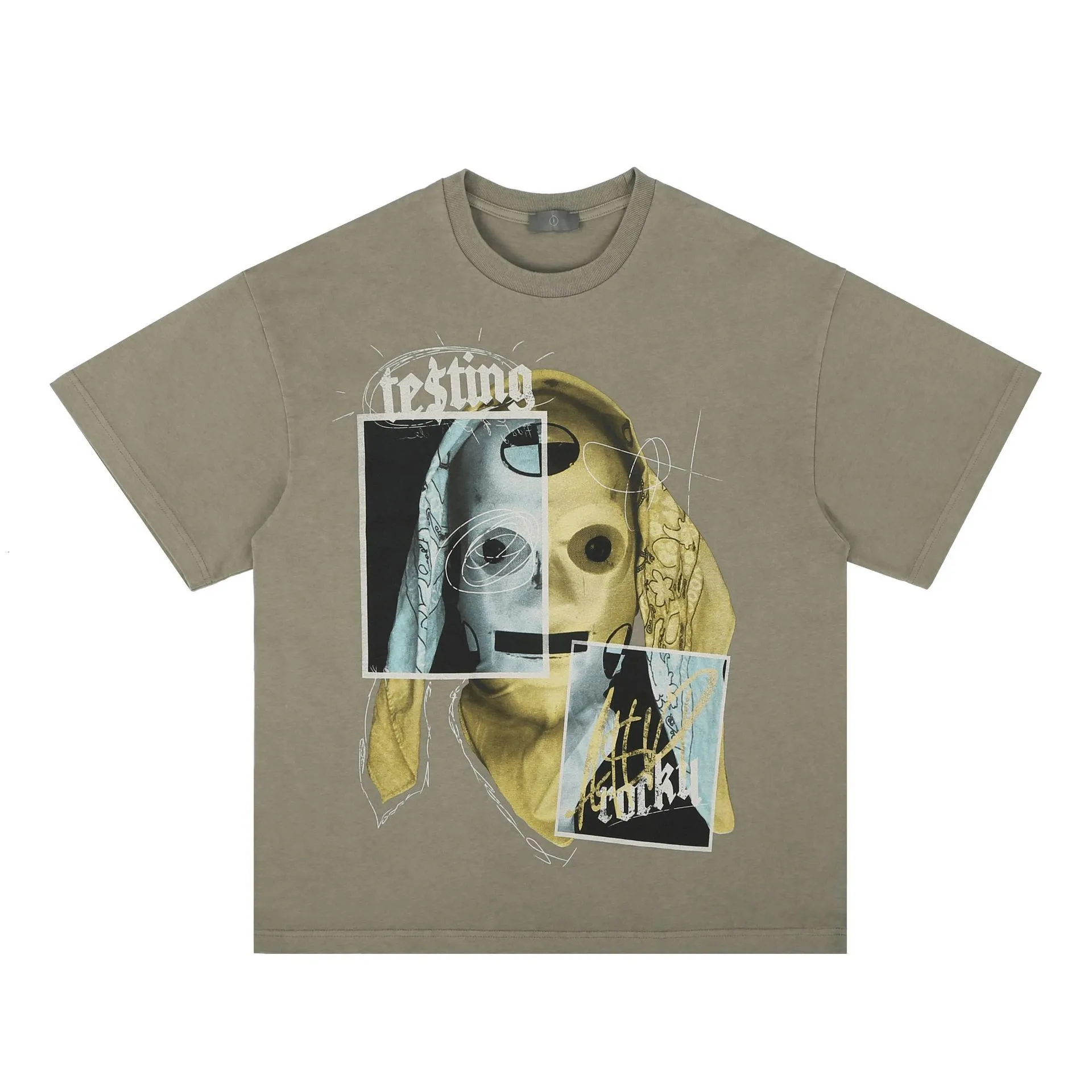 Retro Hip Hop Graphic Tees - Washed Loose Fit, Unisex Short Sleeve ...