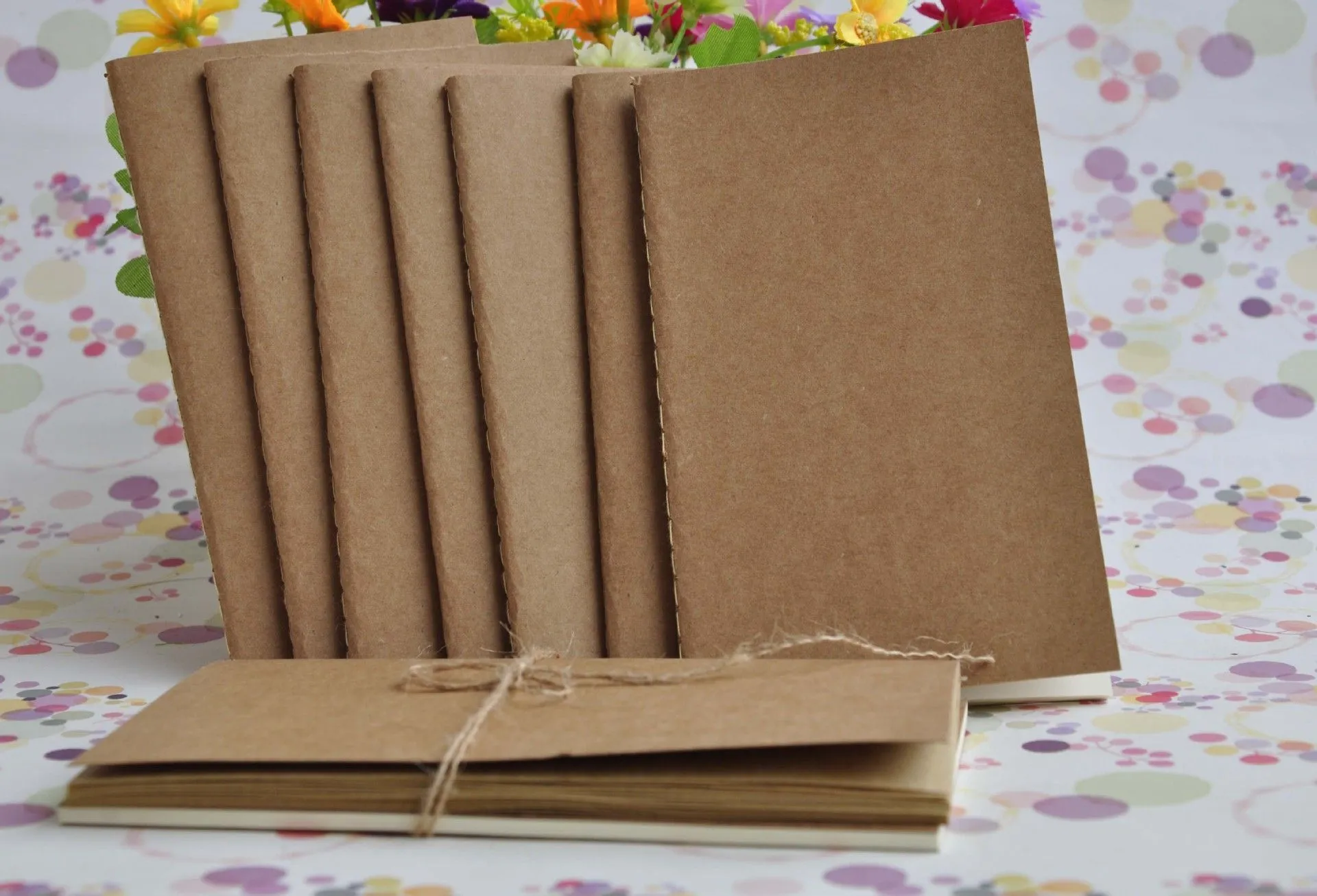 Premium Kraft Paper Notebooks Journals - Unlined Blank Books for ...