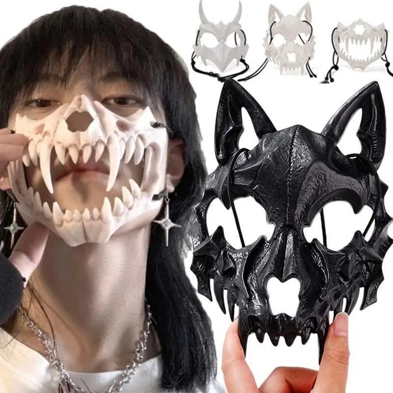 skeleton wolf mask