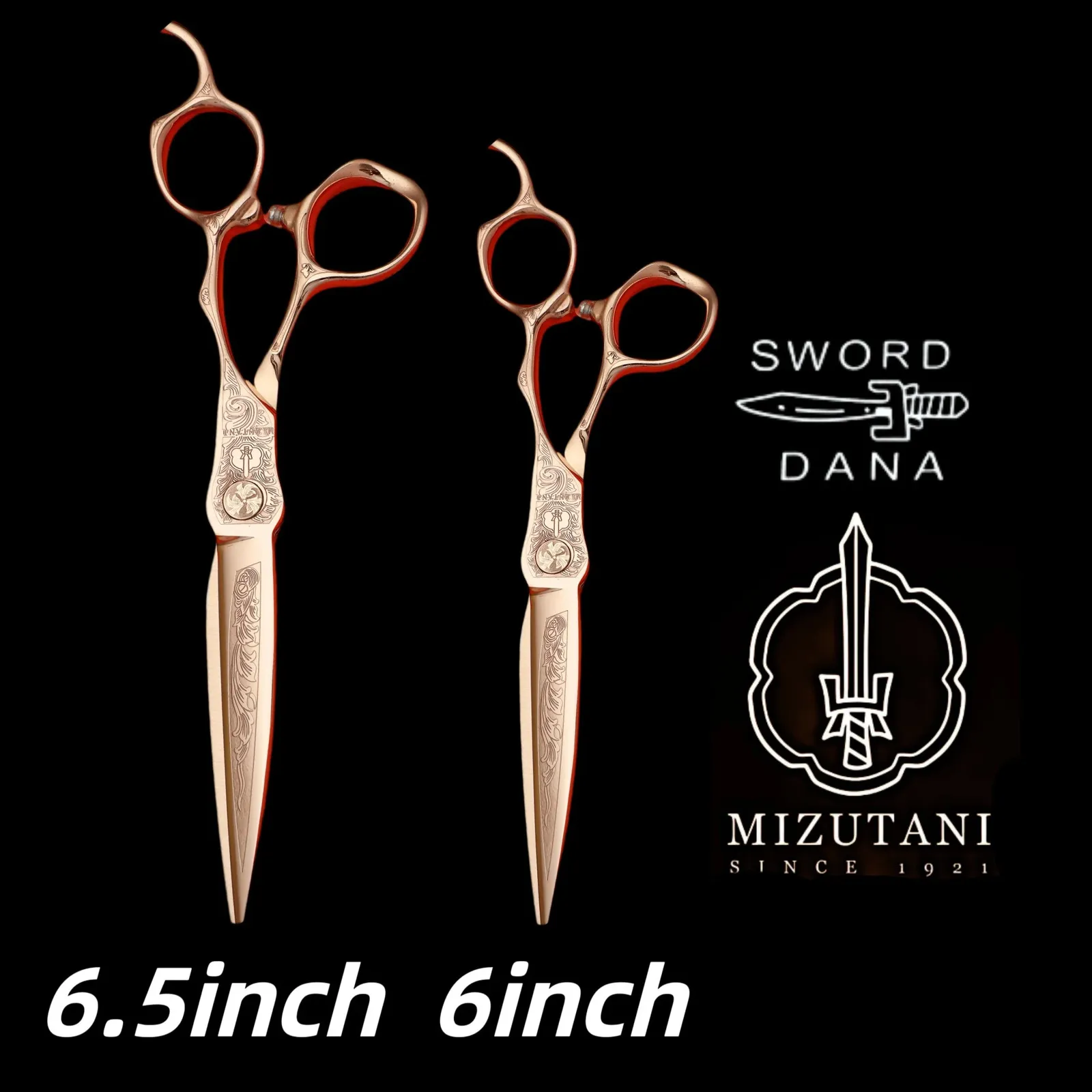 Professional Hair Cutting Scissors Set - 6.5 Inch High Grade Japanese ...