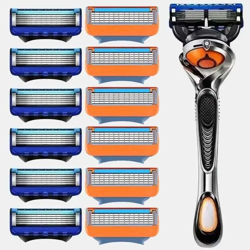 Retro Manual Razor Blades - Classic Mens Shaver, Sharp 5-Layer Blades ...