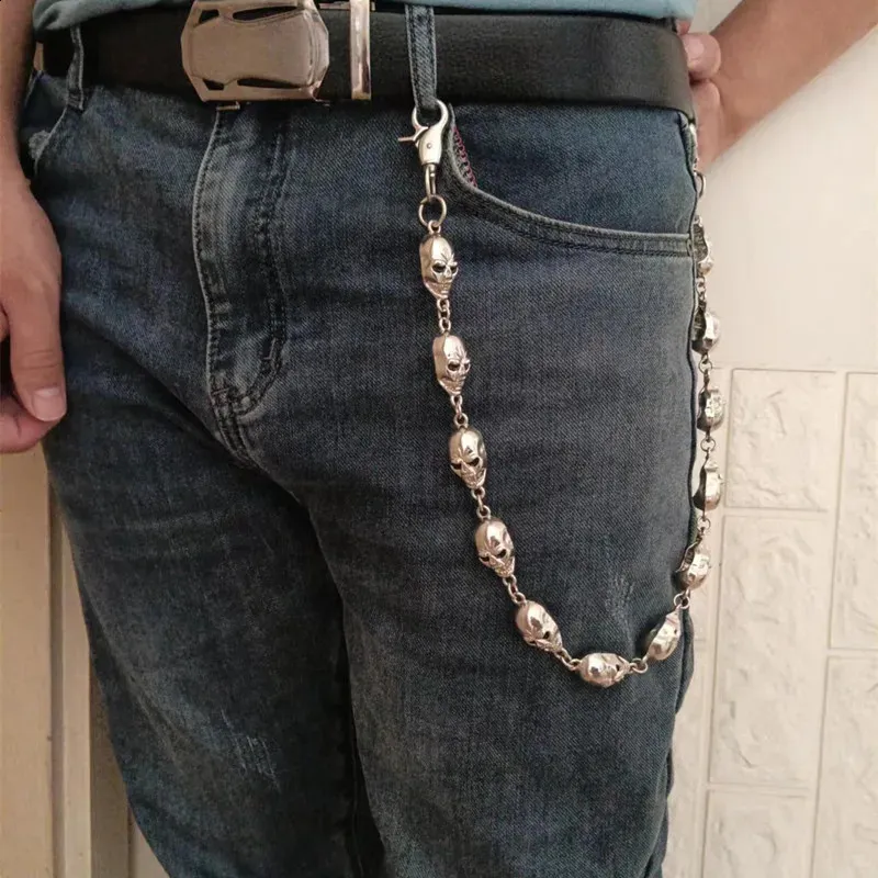 Mens Pant Chain Skull Metal Trouser Jean Biker Wallet Keychain Retro ...