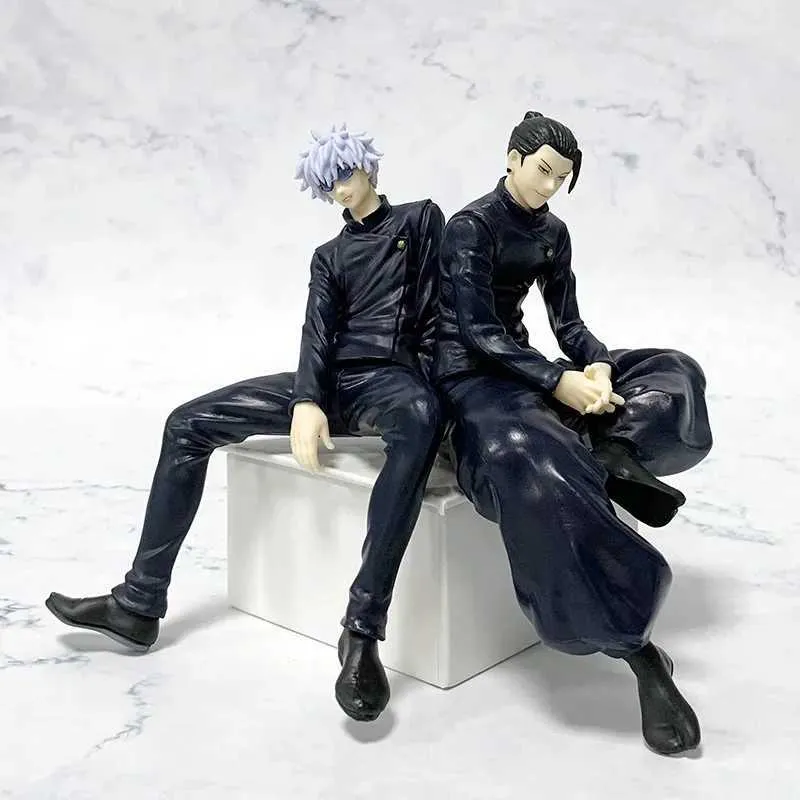Anime Sitting Geto Satoru Gojo Figure Jujutsu Kaisen Style, 13.5cm ...