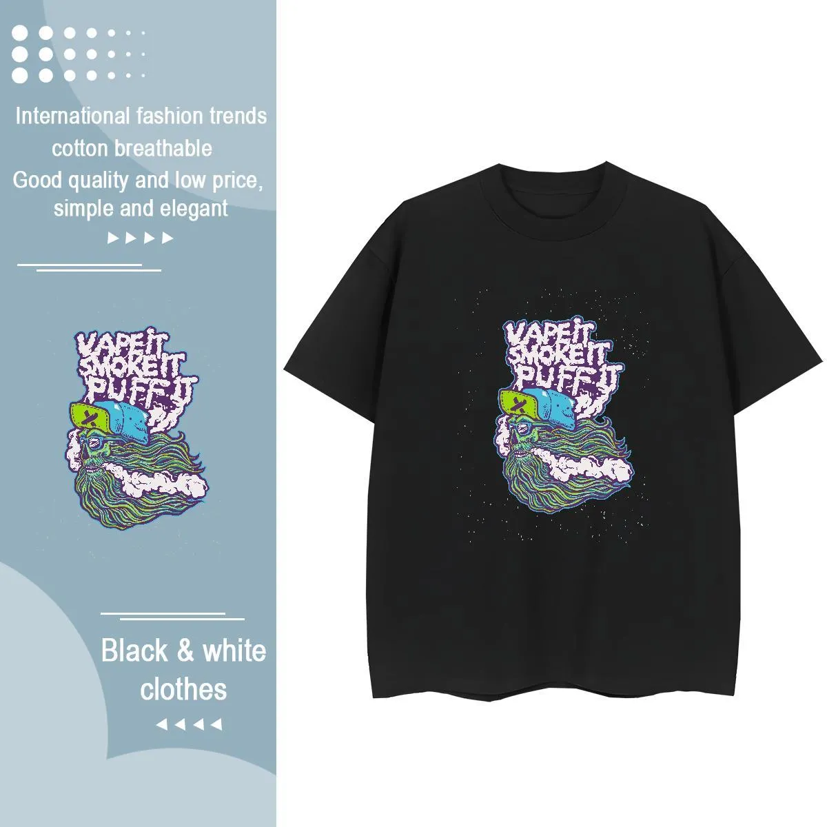 Premium Skull T-Shirt: 230g Cotton Comfort, Unique Designs - Shop Now ...