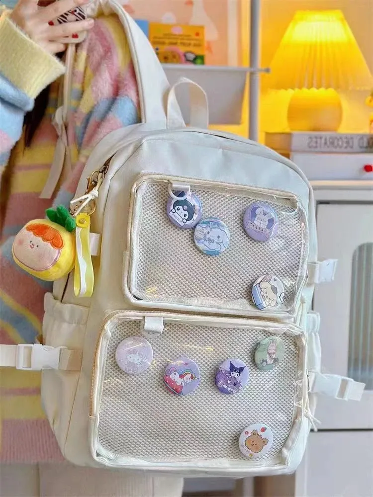 Japanese Teenage Girl High School Bag JK Backpack With Badge Display ...