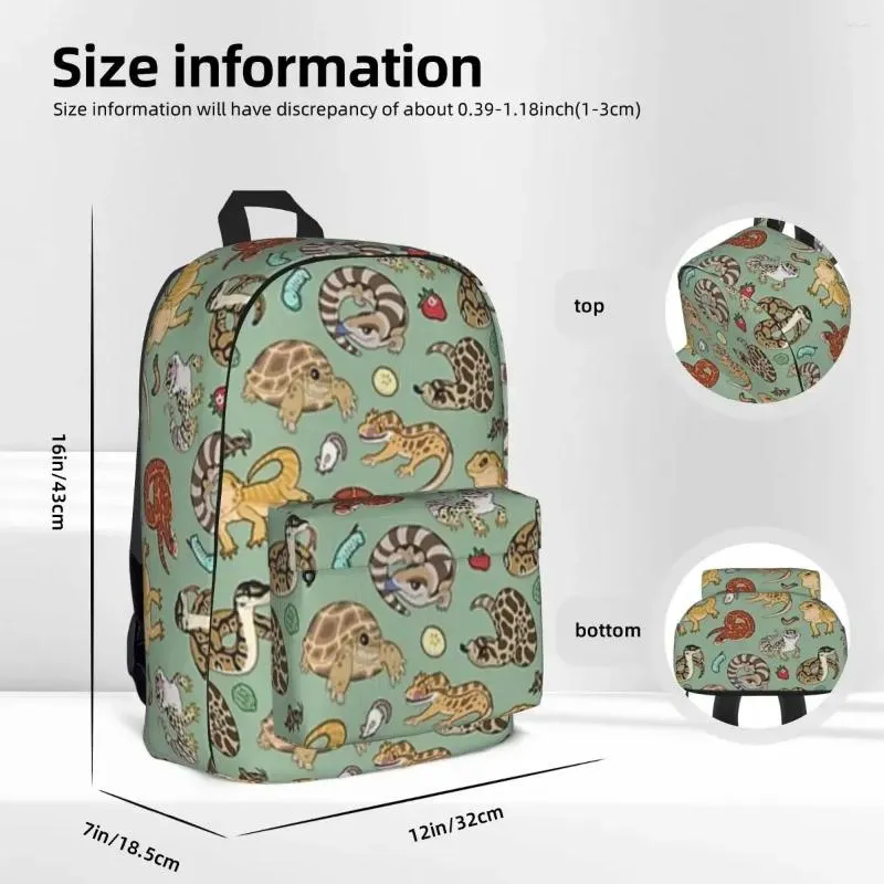 Reptile Pattern Backpack: Green Animal Backpack - Premium Quality, Shop ...