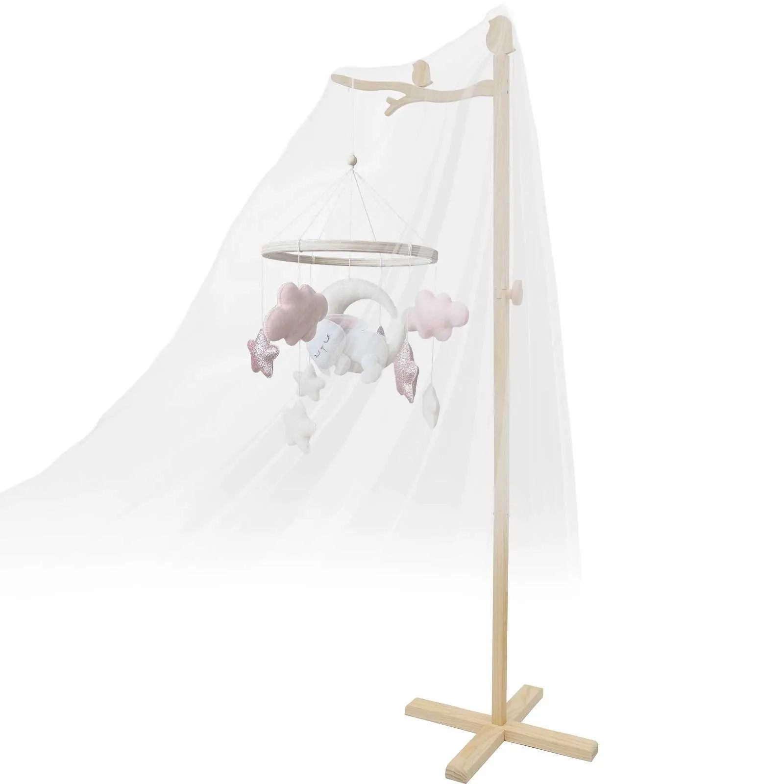DHgate.com:Wooden Crib Mobile Arm with Floor Bracket - Nursery Hanger ...