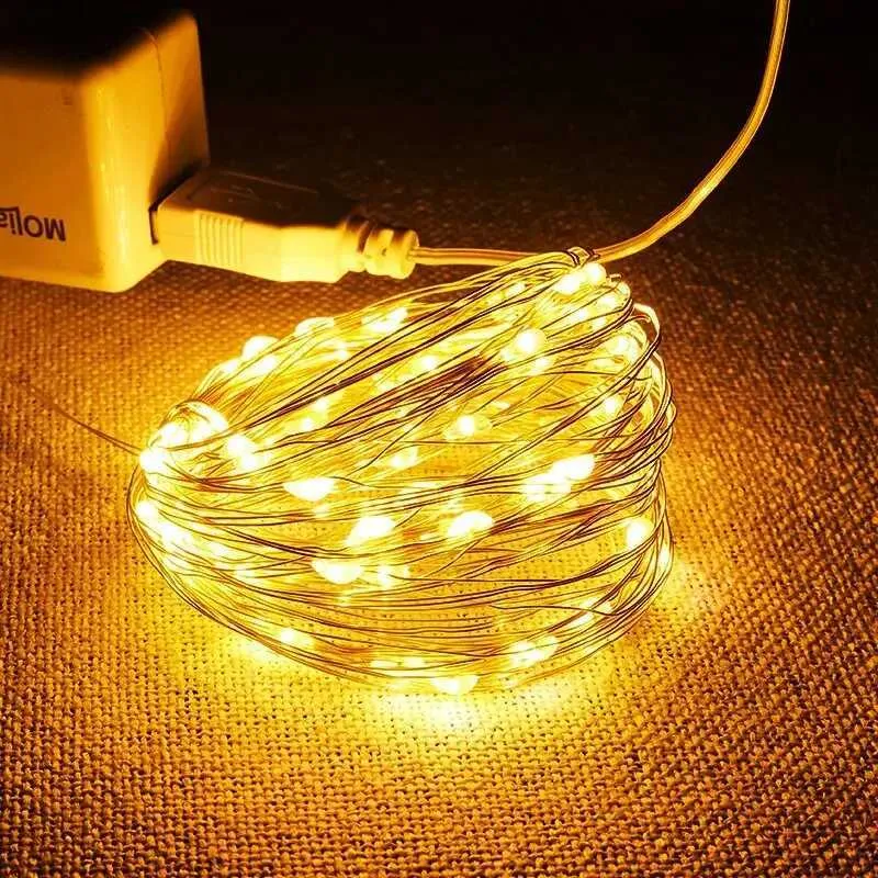 USB Fairy Lights 5M, Garland String Lights, Waterproof Copper Wire ...