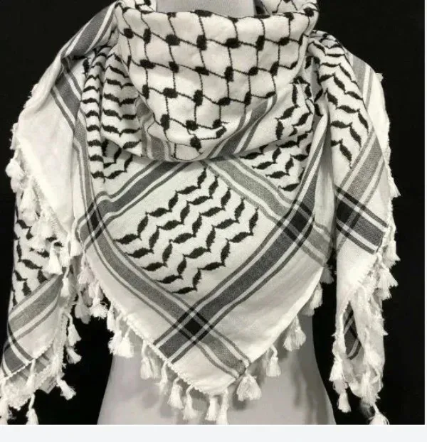 Outdoor Arab Keffiyeh Shemagh Scarf Cotton Winter Shawl Collar Warm ...