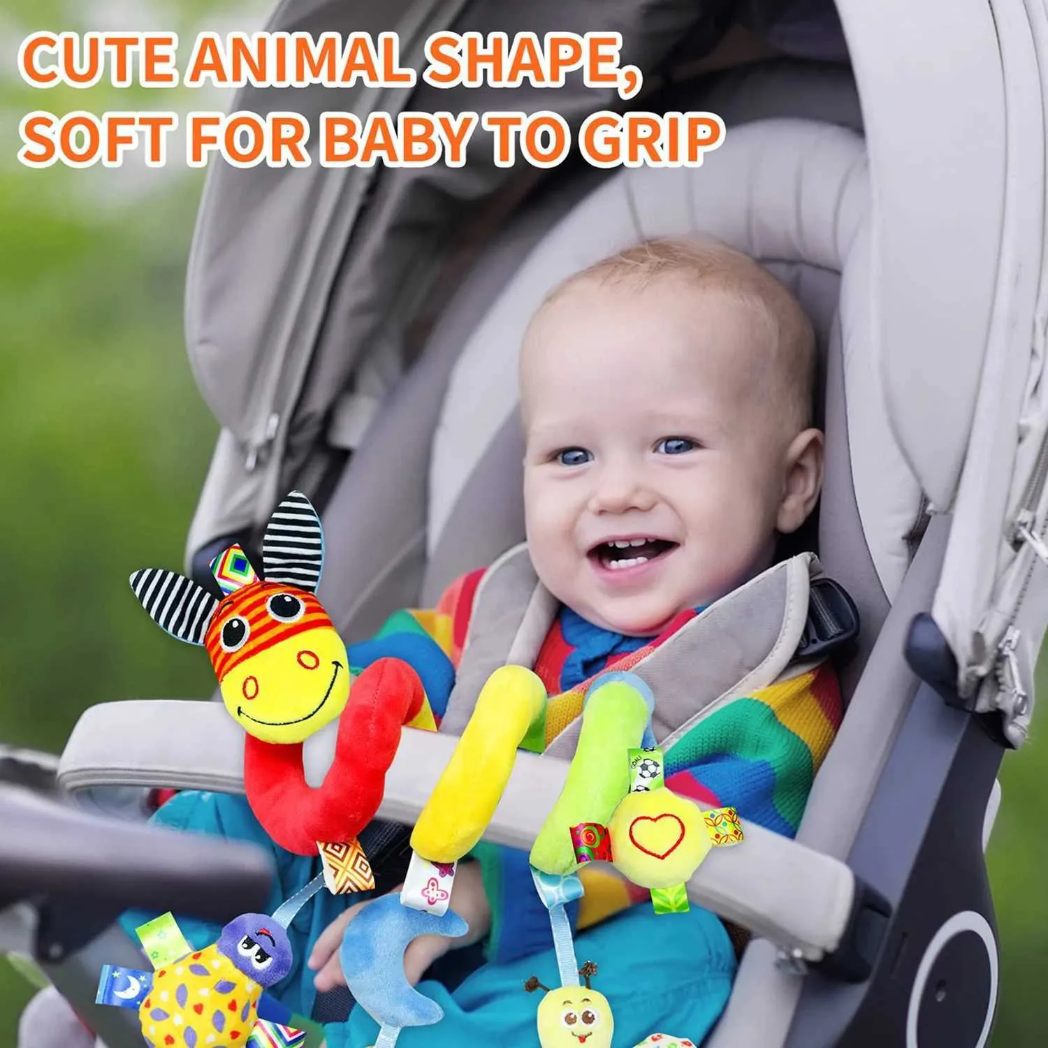 Baby Crib Hanging Basket with Bell & Puzzle Toys - Educational Playtime ...