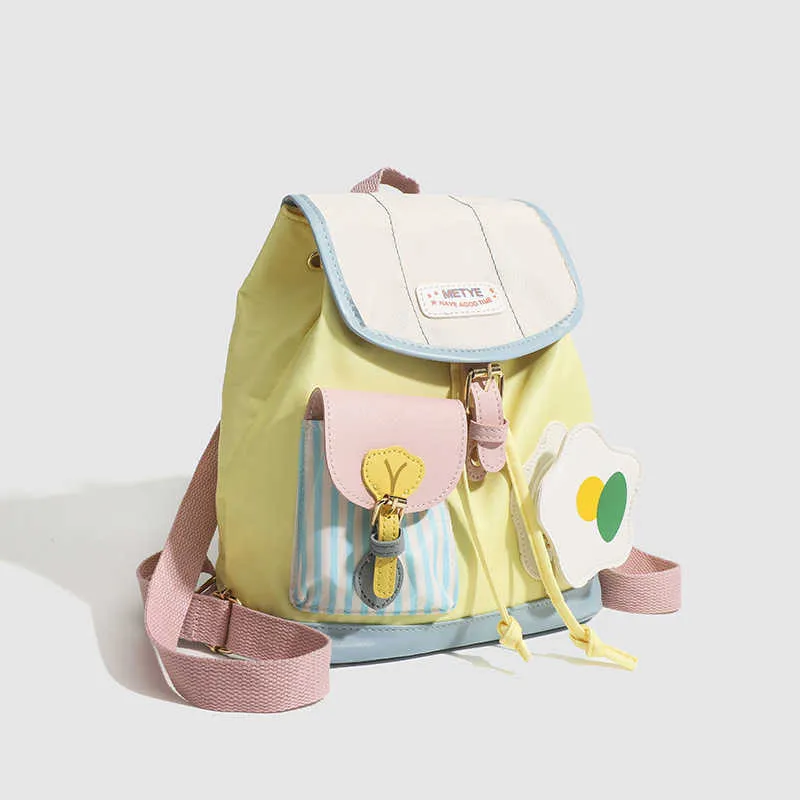 Mini backpack 2024 new travel bag for college students cute dopamine ...