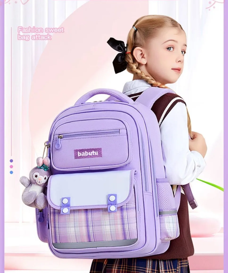 Waterproof Schoolbag for Girls: Large Capacity, Lightweight & Durable ...