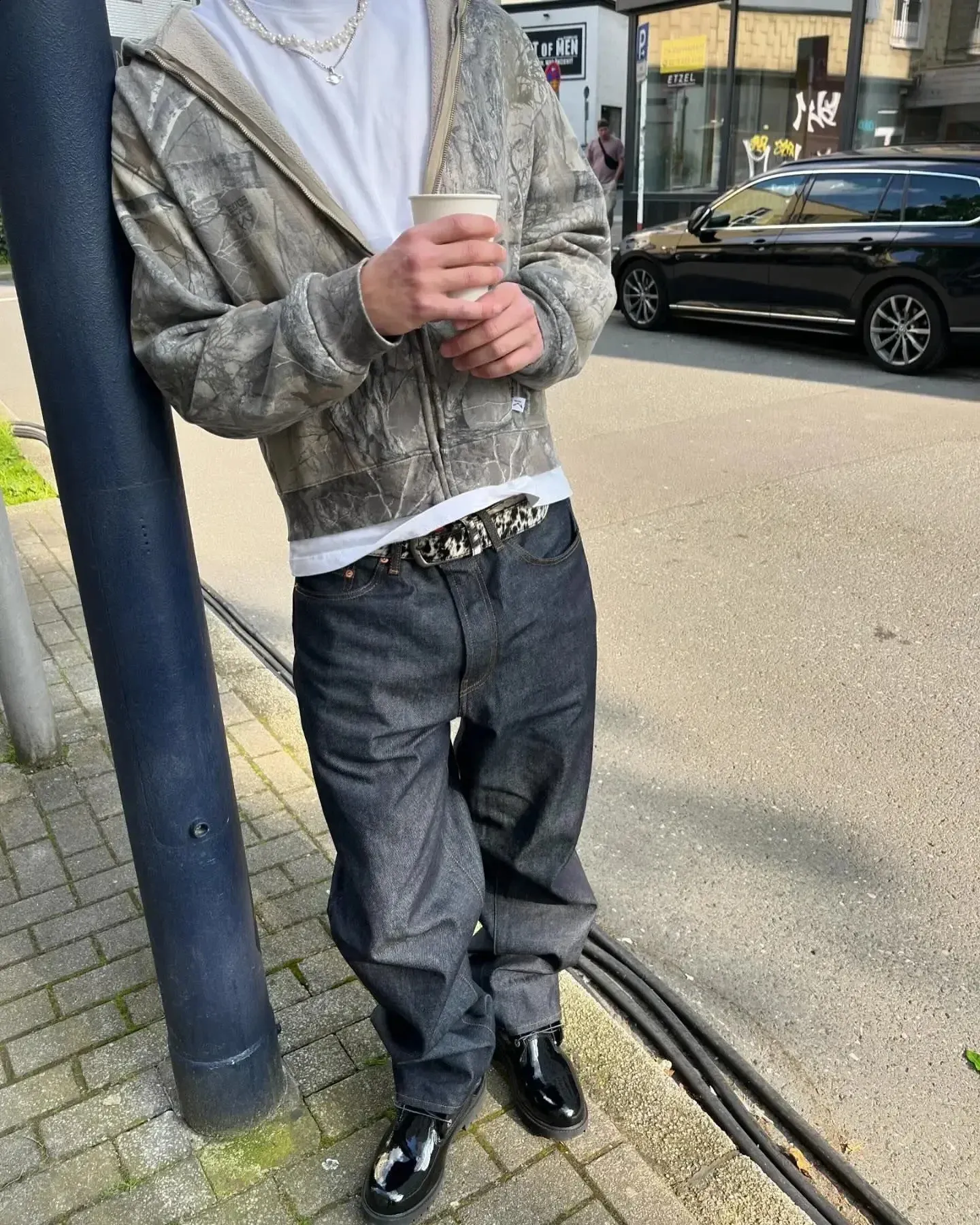 Harajuku Sport Style Knitted Cardigan with Belt Closure and Detachable ...