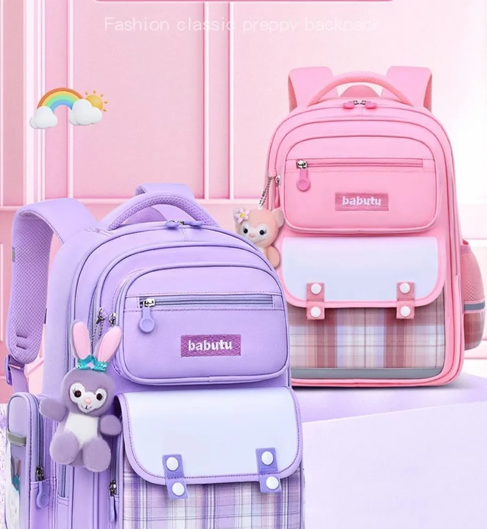 Waterproof Schoolbag for Girls: Large Capacity, Lightweight & Durable ...