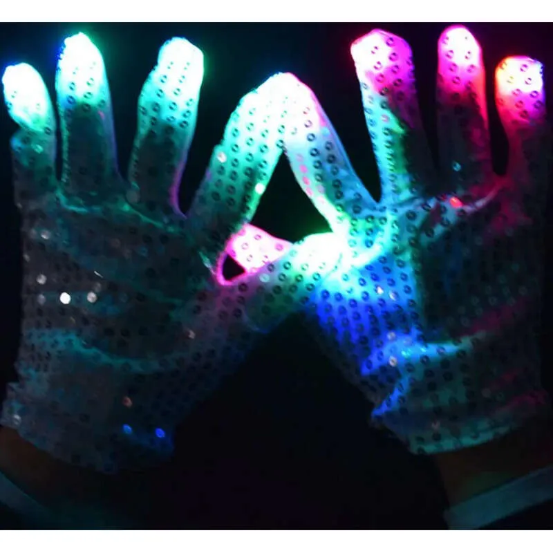 LED Light Gloves: Sier Flashing Finger Lighting Glow Mittens, Perfect ...