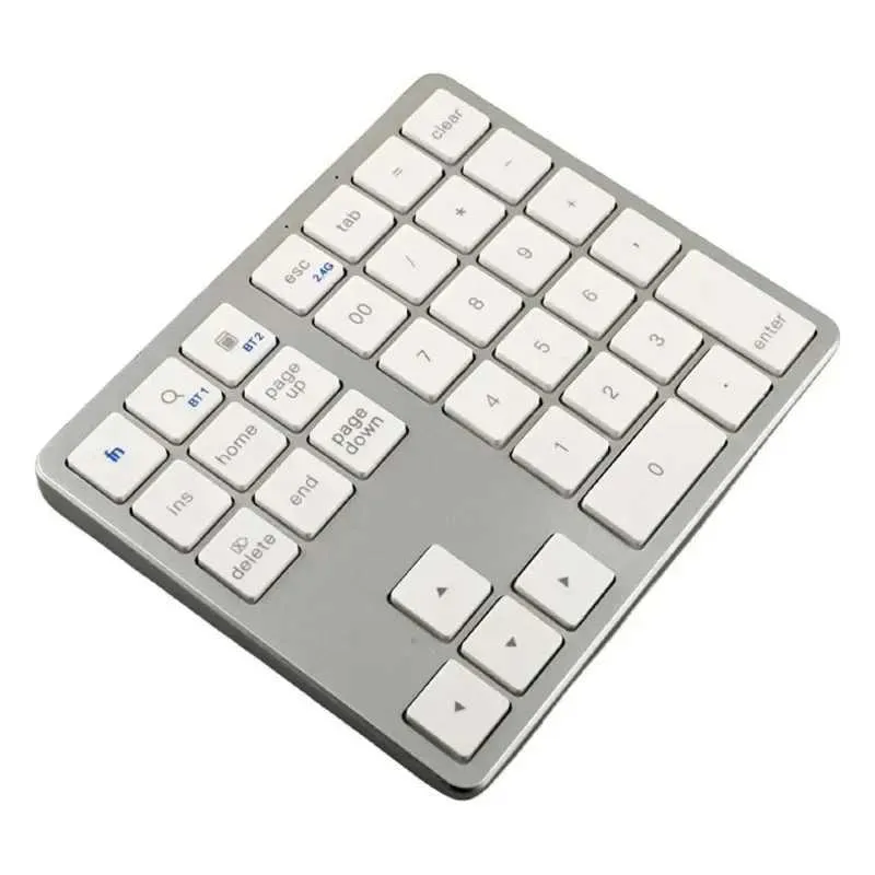 4G Bluetooth Wireless Number Pad Ultra Thin Rechargeable Numeric Keypad ...