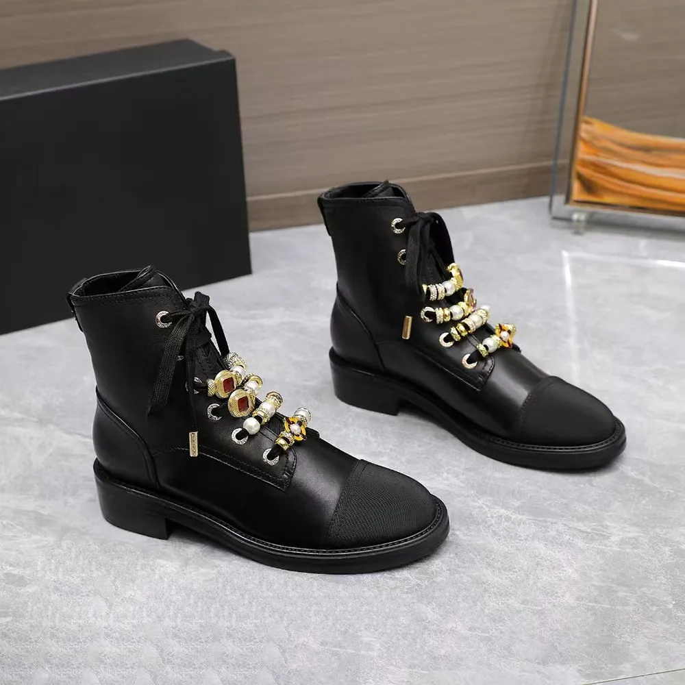 Women's Calfskin Ankle Boots: Retro Motorcycle Designer Boots with ...