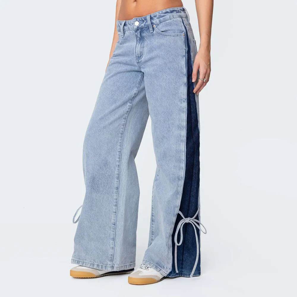 Wide Leg Jeans Men's Vintage Style Side Split Women's Jeans High Waist ...
