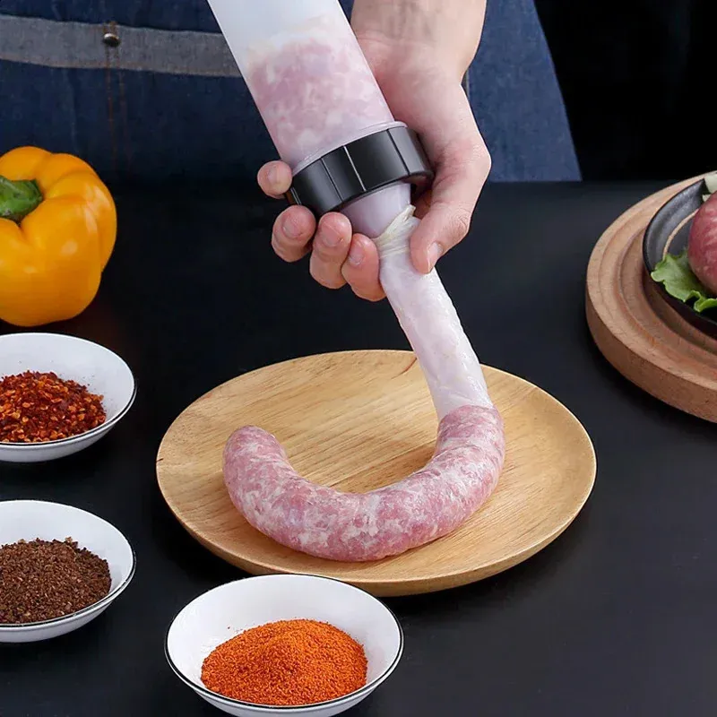 Portable Fast Manual Sausage Machine With Funnel Nozzle And Stuffer Syringe Ideal For Homemade Homies And Meat Tenderizer Injections Kitchen Gadgets 240904 From Fan09 8.49 DHgate.Com