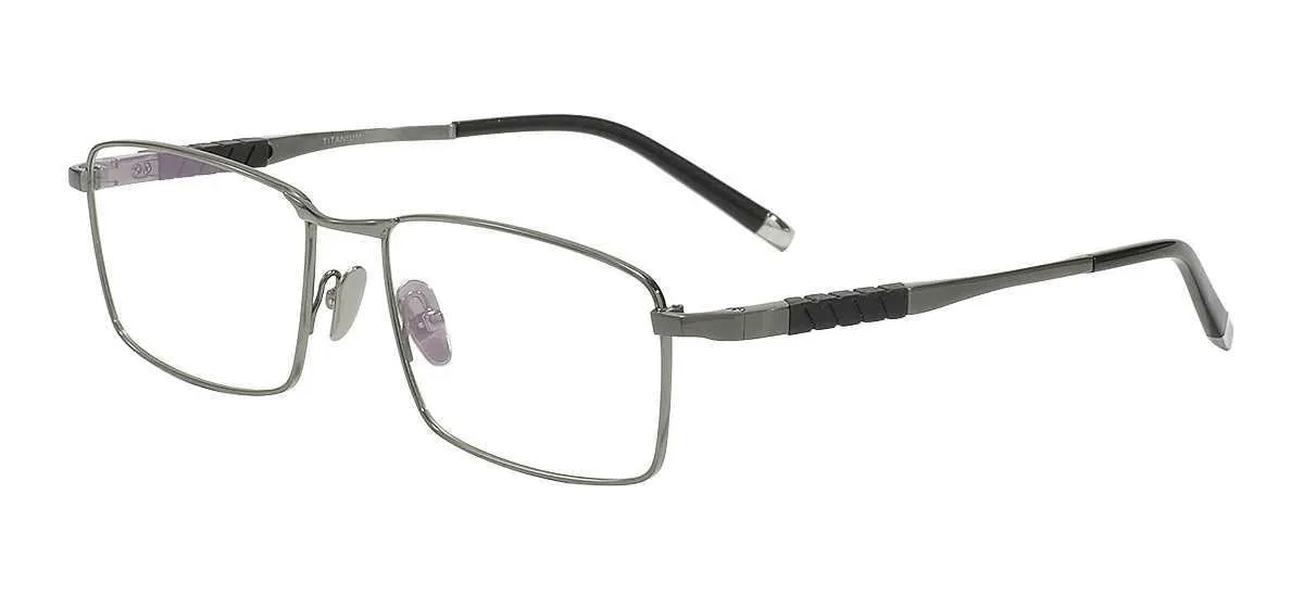 Titanium Rectangular Eyeglasses Frames for Men - Prescription Ready ...