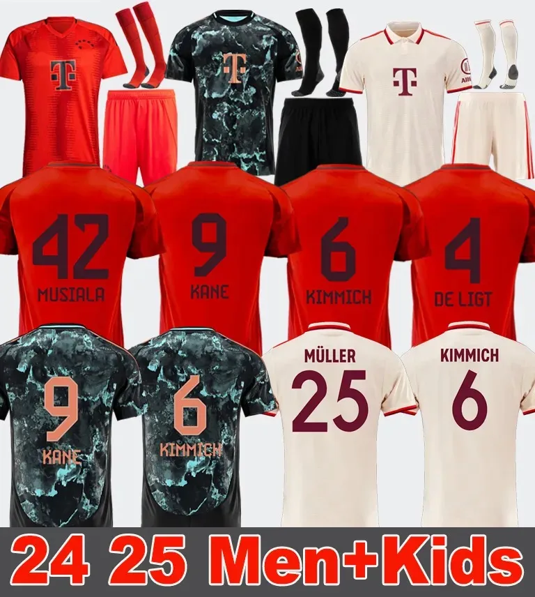 Niños Masculinos 2024 25 Kane Sane Muller Soccer Jersey Camisa De ...
