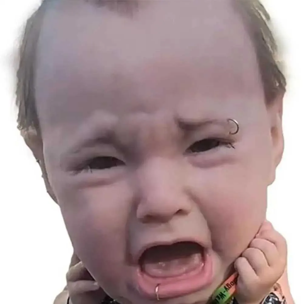 M240906 Halloween Latex Full Face Crying Baby Mask ... From Kam_wo ...