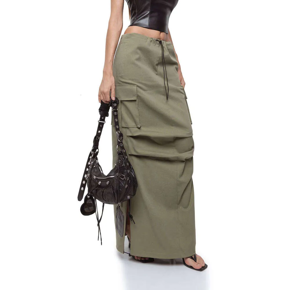 Women's Summer Long Drawstring Skirt - Low Waist, Straight Tube, Spicy ...