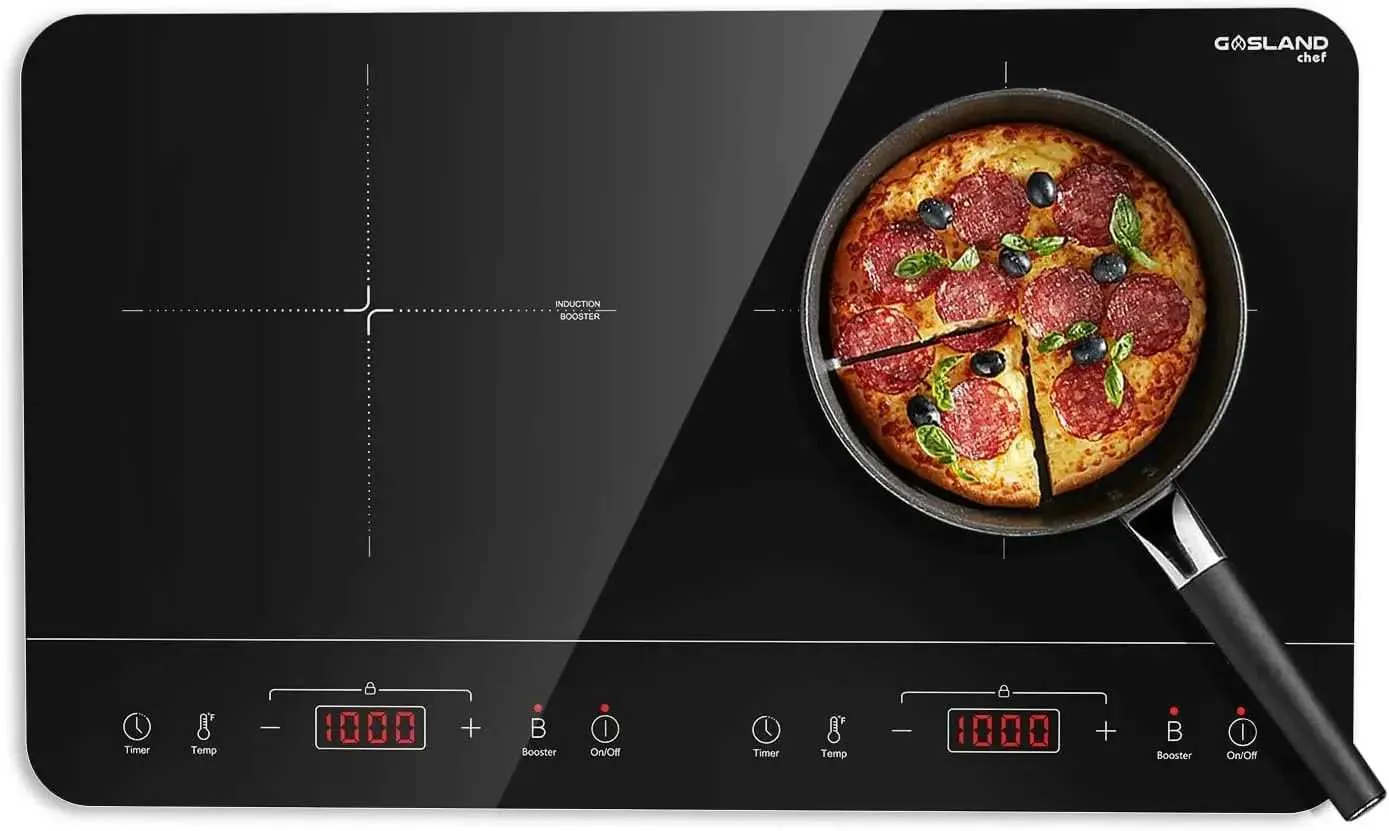 Dual Induction Cooktop - 2 Burner, 1800W, 10 Temperature & 7 Power ...
