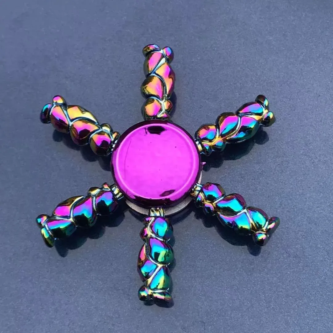 120 Pack Rainbow Metal Hand Spinners - Tri-Fidget Gyro, Dragon Wings ...