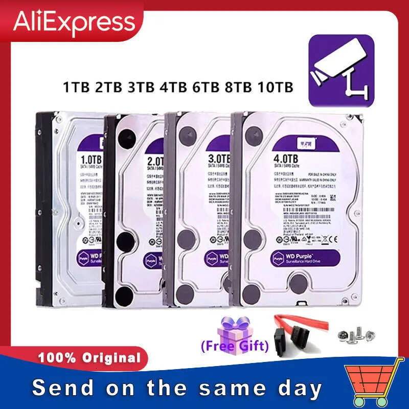WD Purple 4TB Vigilancia Disco Duro Del Disco Duro Interno 3.5 64m ...