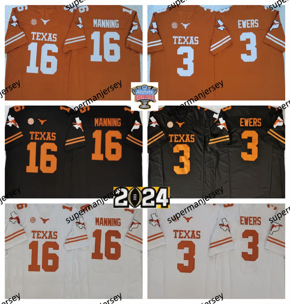 Texas Longhorns Football Jersey - NCAA Stitched Quinn Ewers & Arch ...