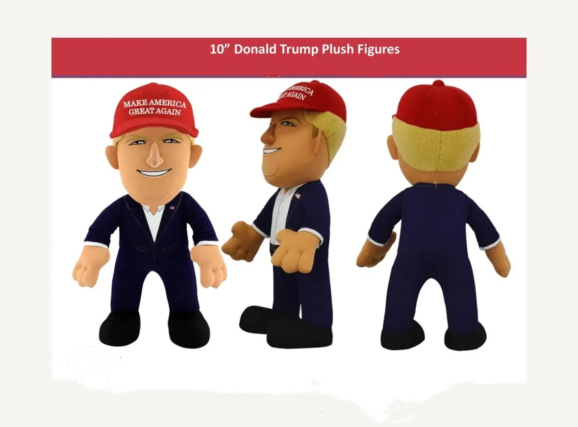 30cm Cartoon Trump Plush Toys 2024 US Election Doll Funny Soft Stuffed ...