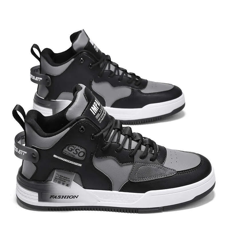High-Top Basketball Sneakers for Men: Non-Slip, Breathable, Casual ...