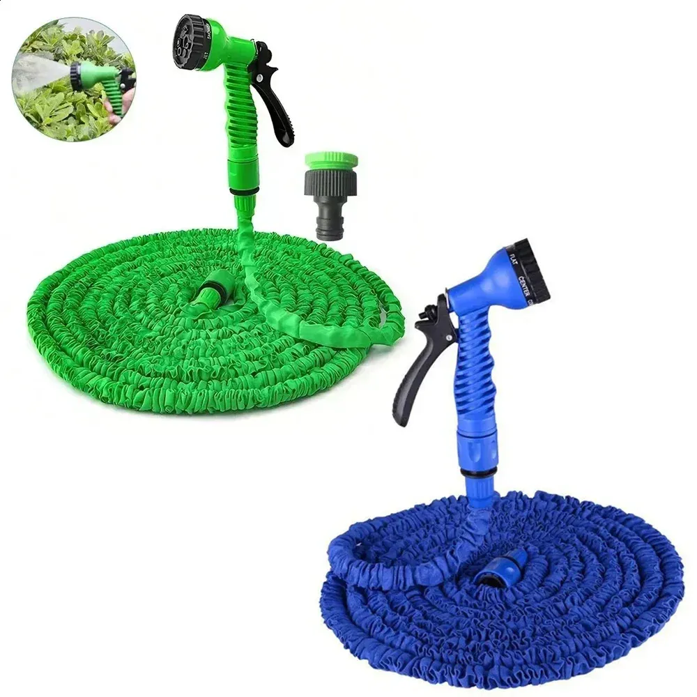 Expandable Garden Hose with 7-Pattern Spray Gun - High Pressure Car ...