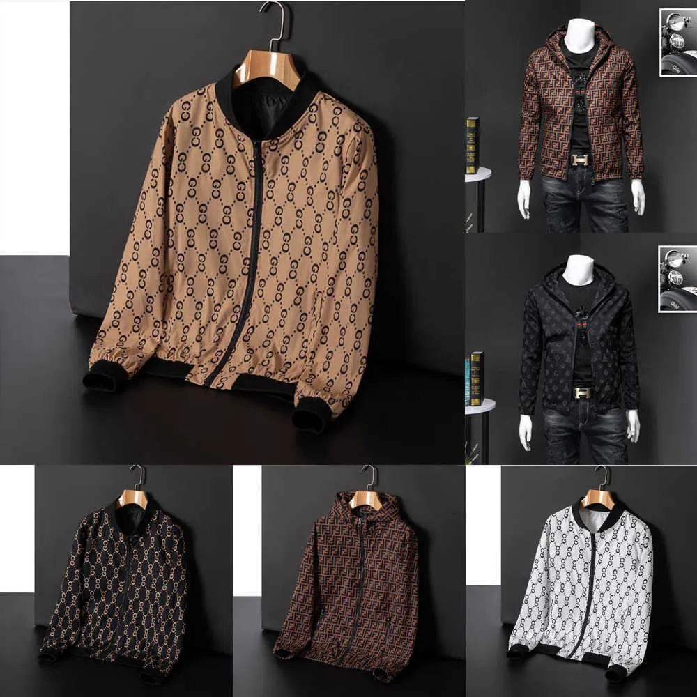 Designer Men's Spring Autumn Jacket: Fashion Waterproof Thin Hooded ...