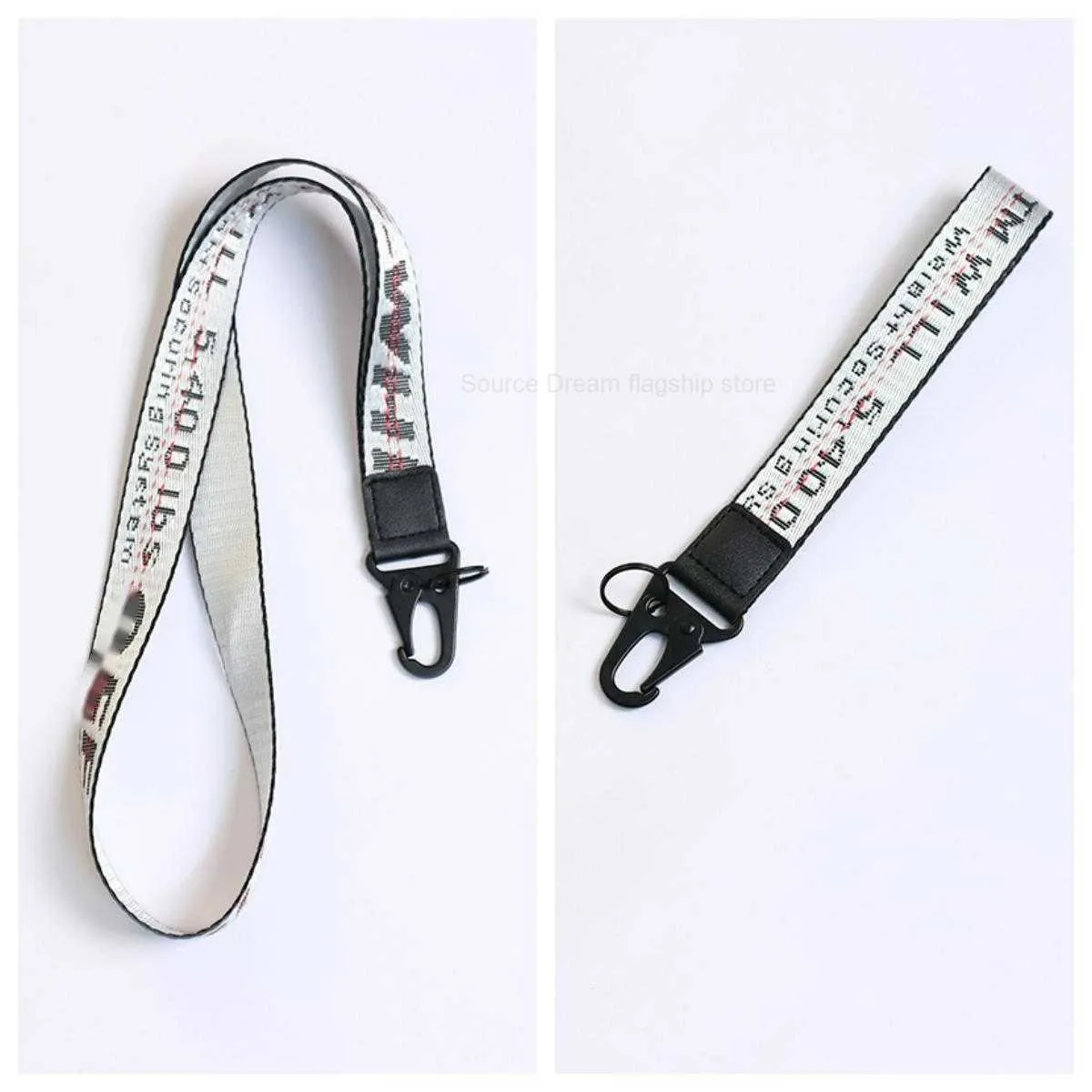 Black Handbag with Gold Chain Strap: Long Nylon Keychain, Yellow Alloy ...