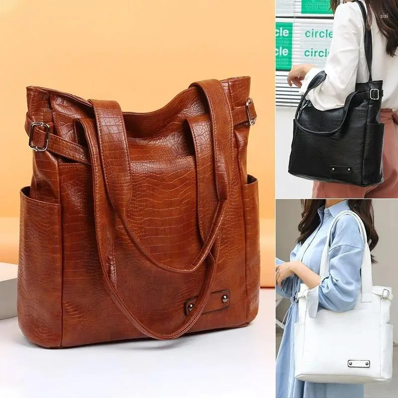 Elegant Soft Leather Drawstring Handbag: Large Capacity, Fashion ...