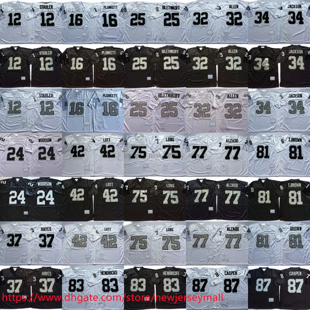 Throwback Football Jerseys Vintage Bo Jackson, Jack... From New_jersey ...