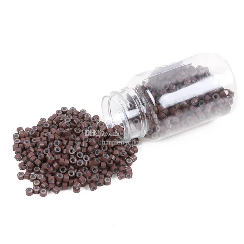 Aluminum Silicone Lined Micro Beads for I-Tip Hair and Micro Ring Loop ...