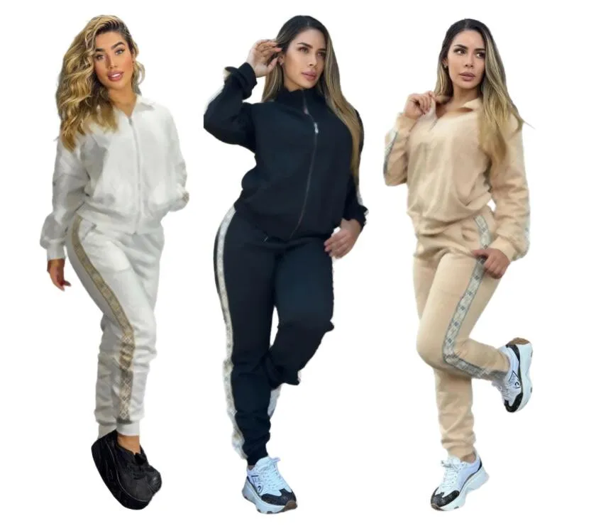 Tracksuits For Women: Chic Long Sleeve Two Piece Set Casual Print ...