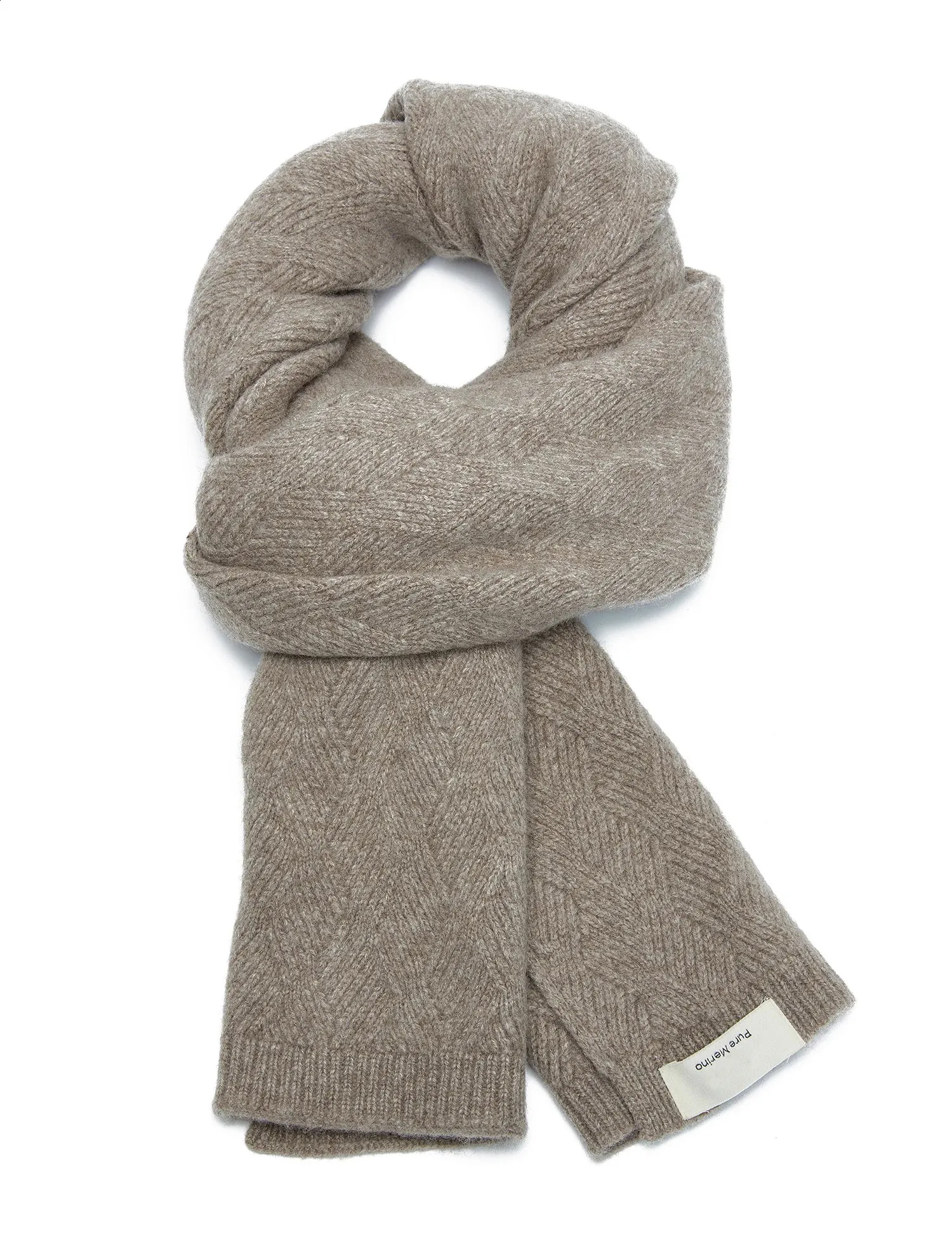 LONGMING Knitted Scraf Women Wrap Shawls 100% Merino Wool Winter Men ...