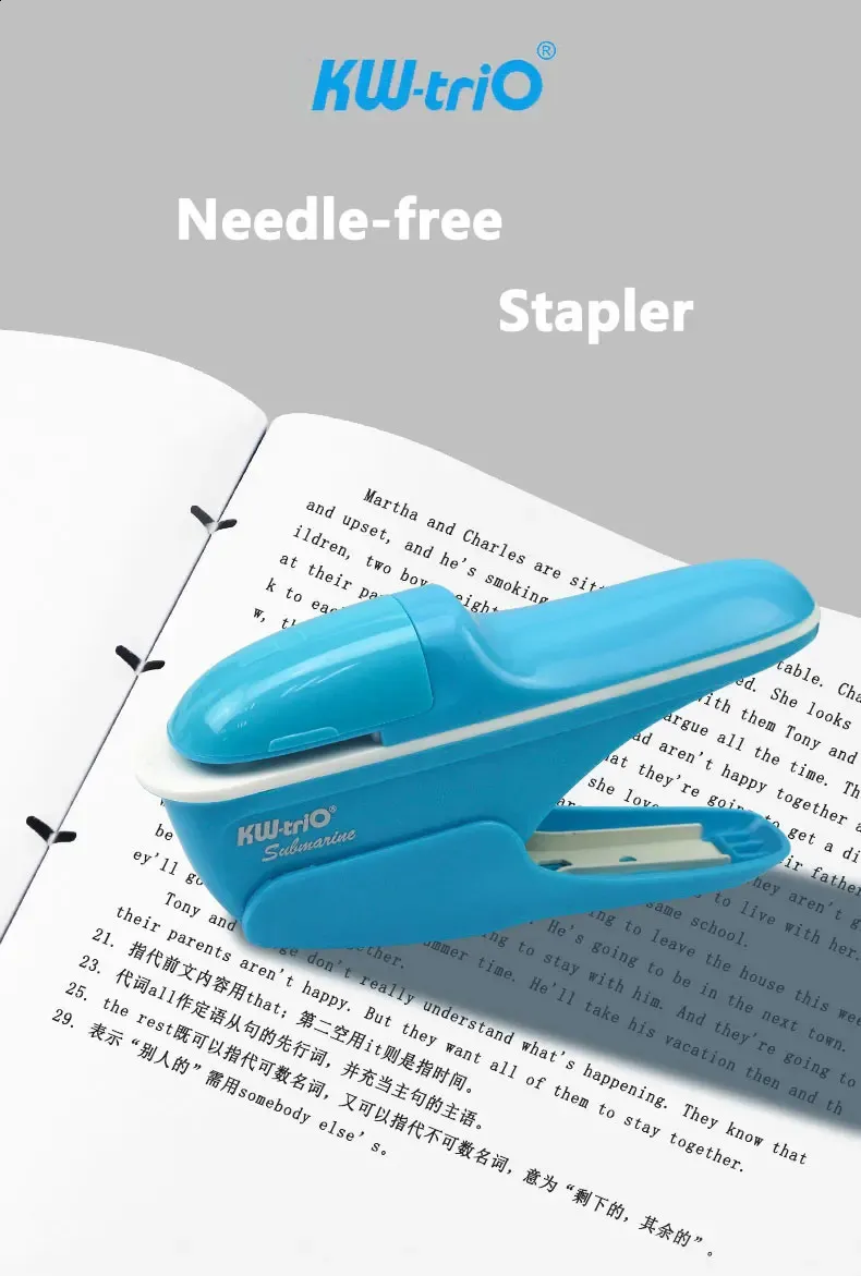 Stapleless Mini Safe Stapler for Office, School, Business - 7 Sheet ...