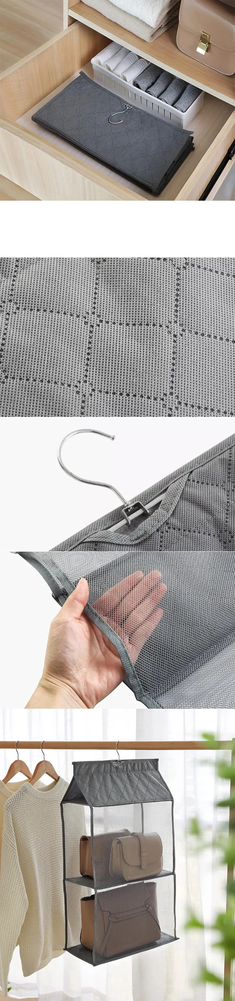 Hanging Handbag Transparent Storage Bag - Wardrobes from Dhgate Bag ...