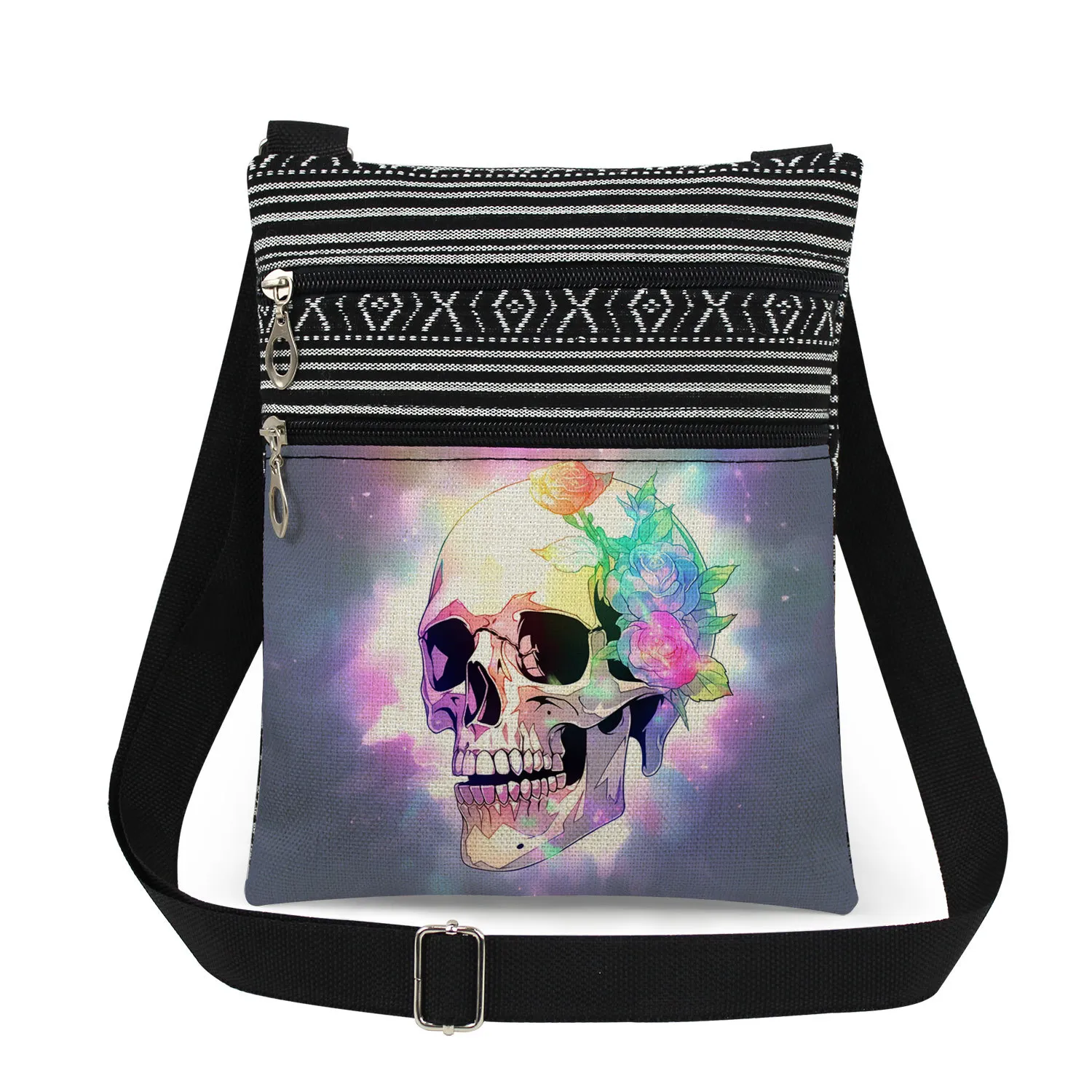 Crossbody Shoulder Bag Mini Soft PU Material Zipper Closure Fold Over ...